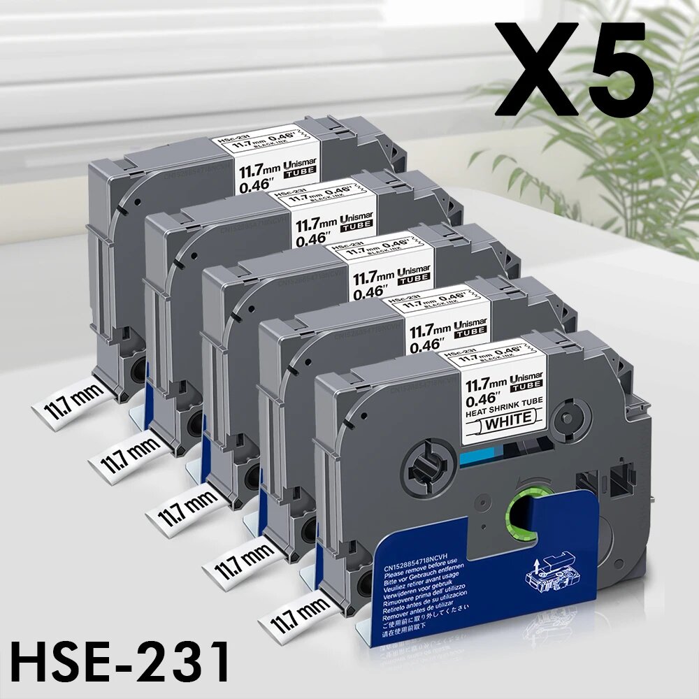 Лента для принтера Unismar 11.7 мм, 5PK, HSe231