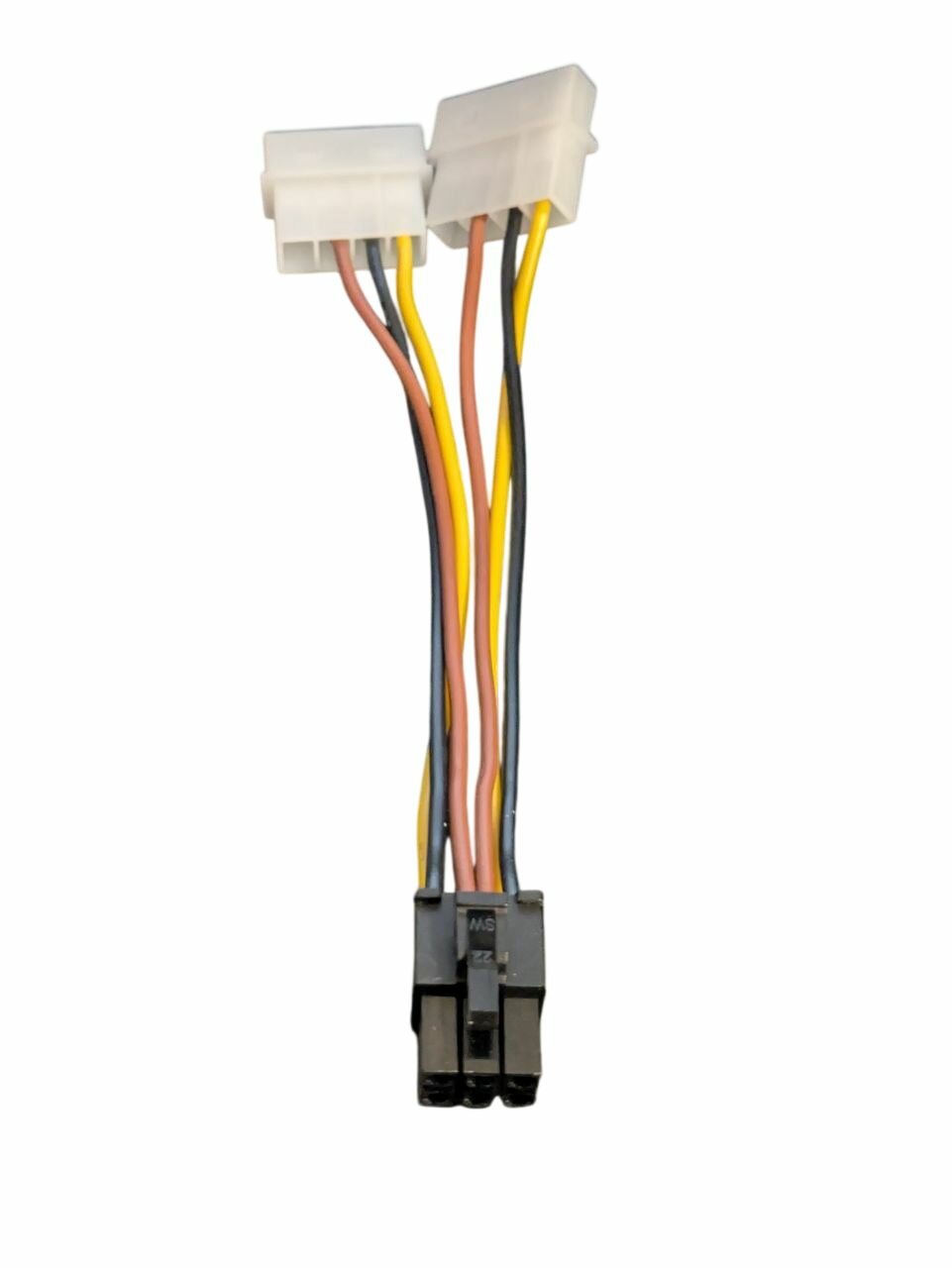 Кабель блока питания 2 Molex PCI-E 6pin переходник