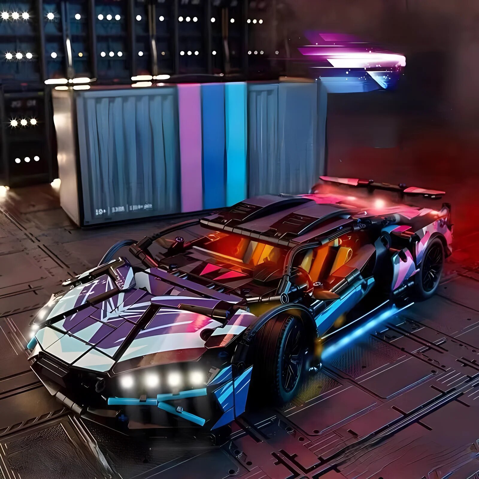 Конструктор Lamborghini 1:14 с подсветкой и пультом — фото 1