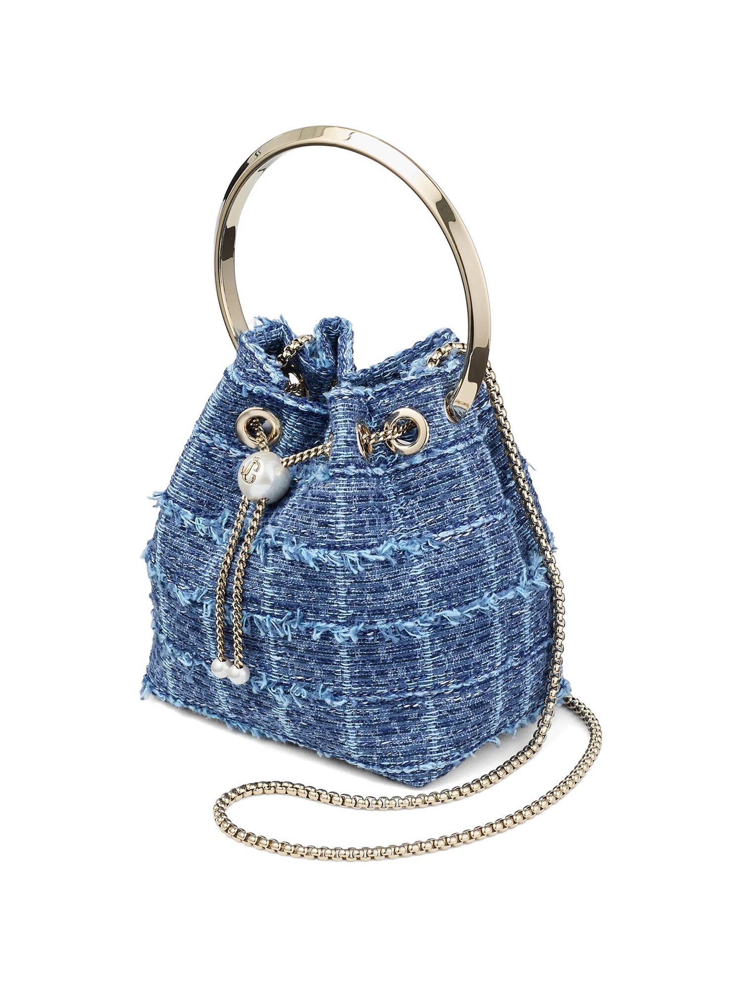 Сумка JIMMY CHOO Bon Bon, синий — фото 1