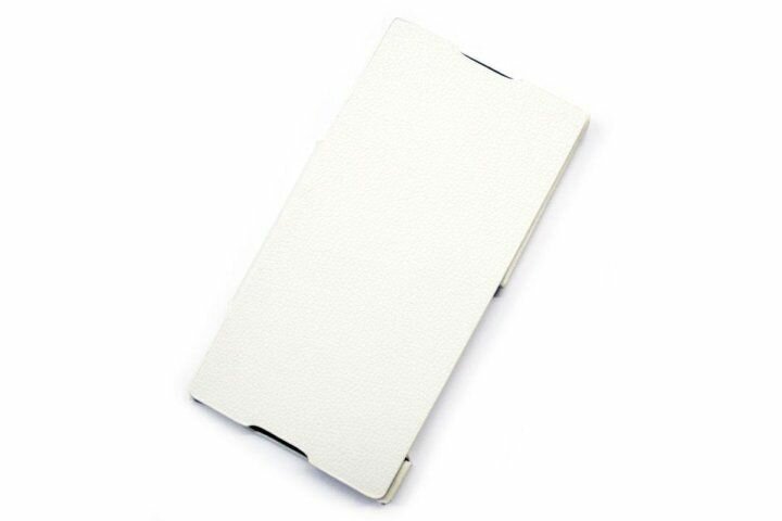 Чехол на Sony Xperia E4G Dual, Sony Xperia E2033, книжка кожаный FIBCOLOR, белый