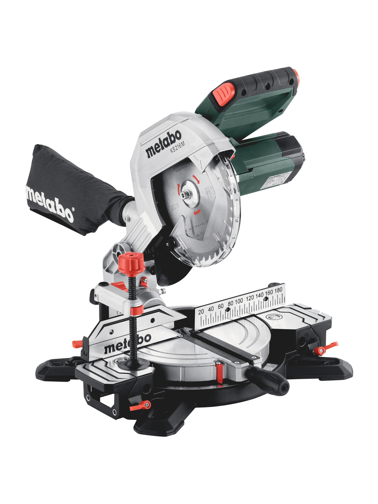 Торцовочная пила Metabo KS 216 M, 1100Вт, 5000об/мин, d=216мм
