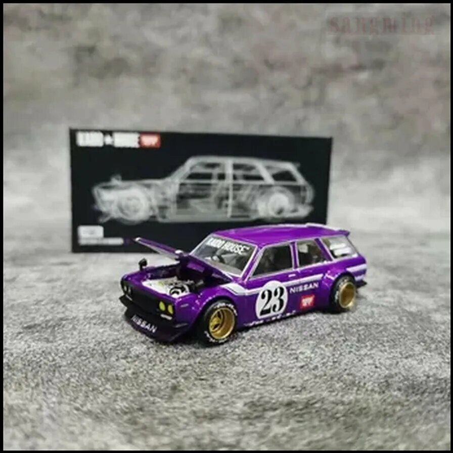 Машинка TSM KAIDO HOUSE MINI GT 1/64 Datsun #23 510 Chase Hidden Edition Die-cast Alloy Model Collection Toy Children Gifts