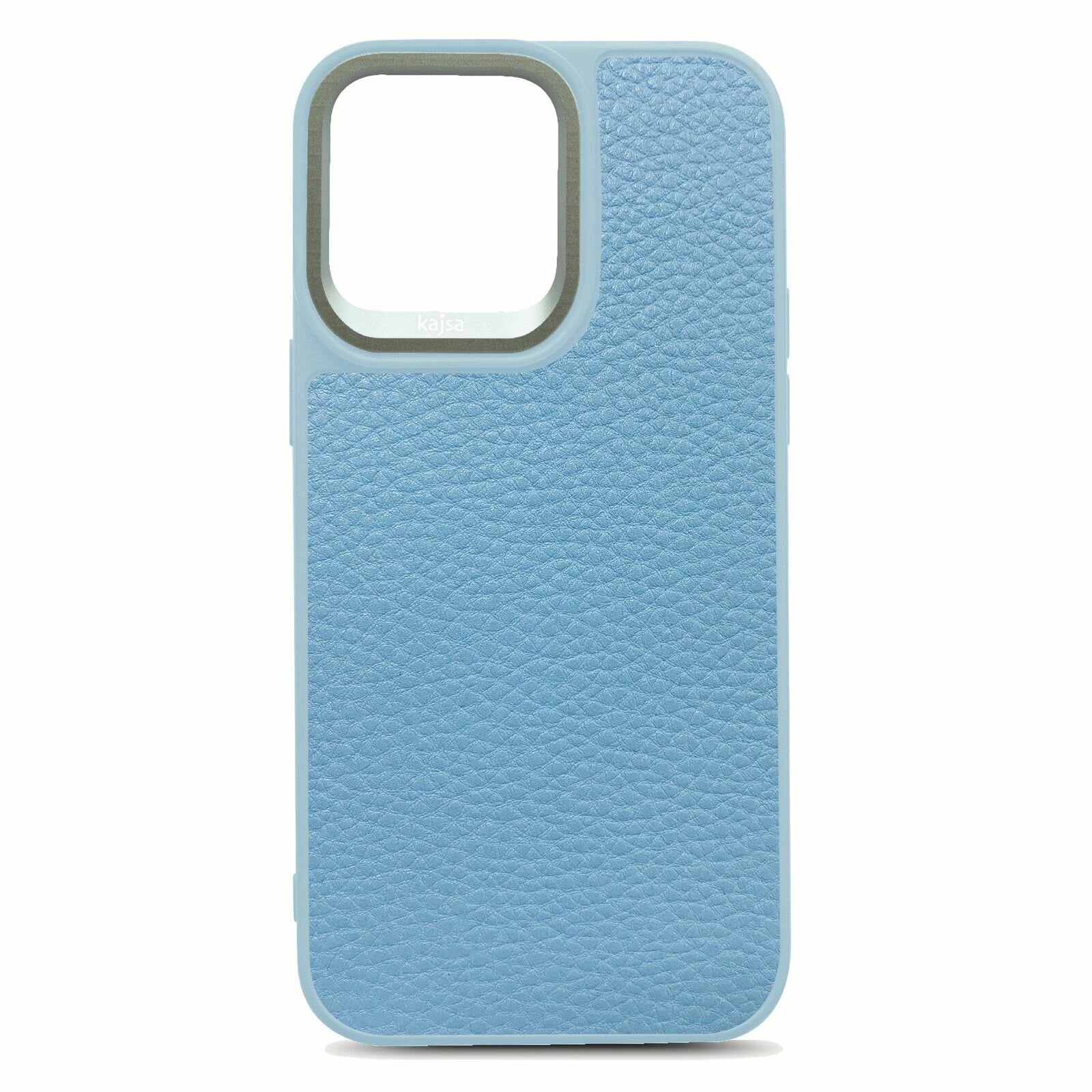 Чехол противоударный iPhone 14 Kajsa Preppie Collection Голубая кожа