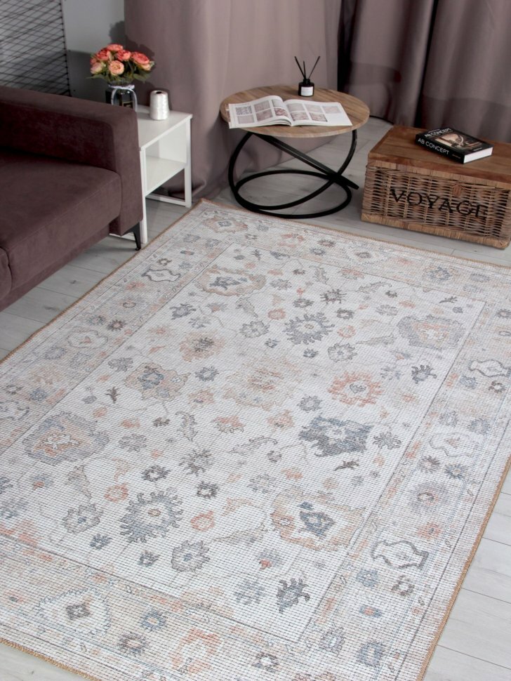 Ковер AB732A - CREAM / BEIGE - Прямоугольник - коллекция LAVIN (1.6 х 2.3 м)