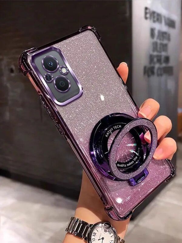 Чехол противоударный на Realme C67 4G / Реалми C67 / блестки чехол на Реалми C67 4G Realme12Lite