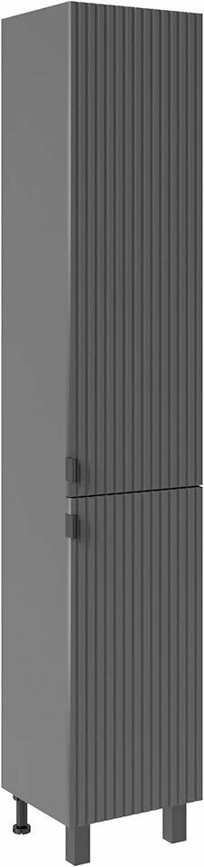 Пенал ASB-Mebel Дора 9973 напольный R, серый матовый