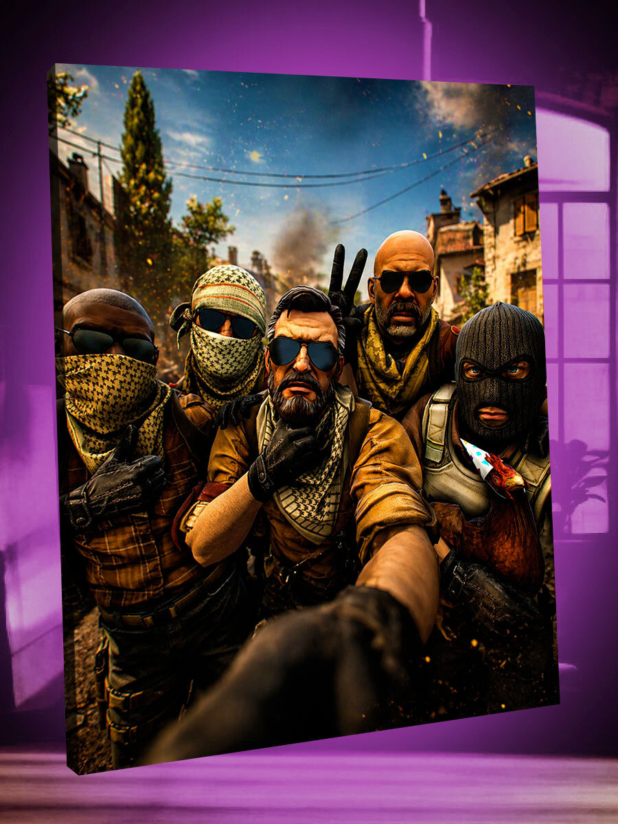 Интерьерная картина по мотивам Counter Strike