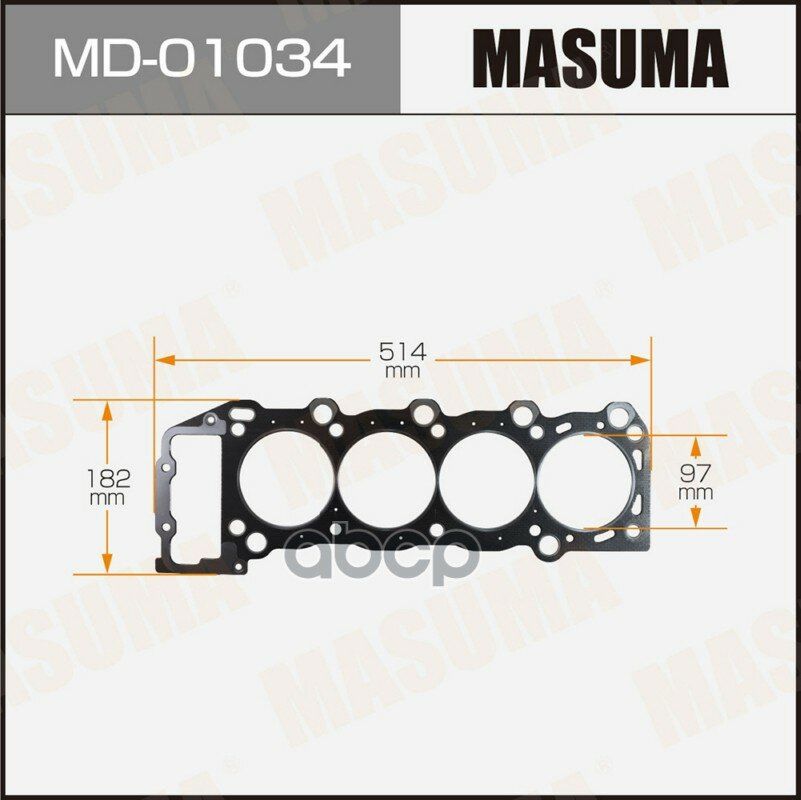 Прокл. ГБЦ Masuma арт. MD-01034