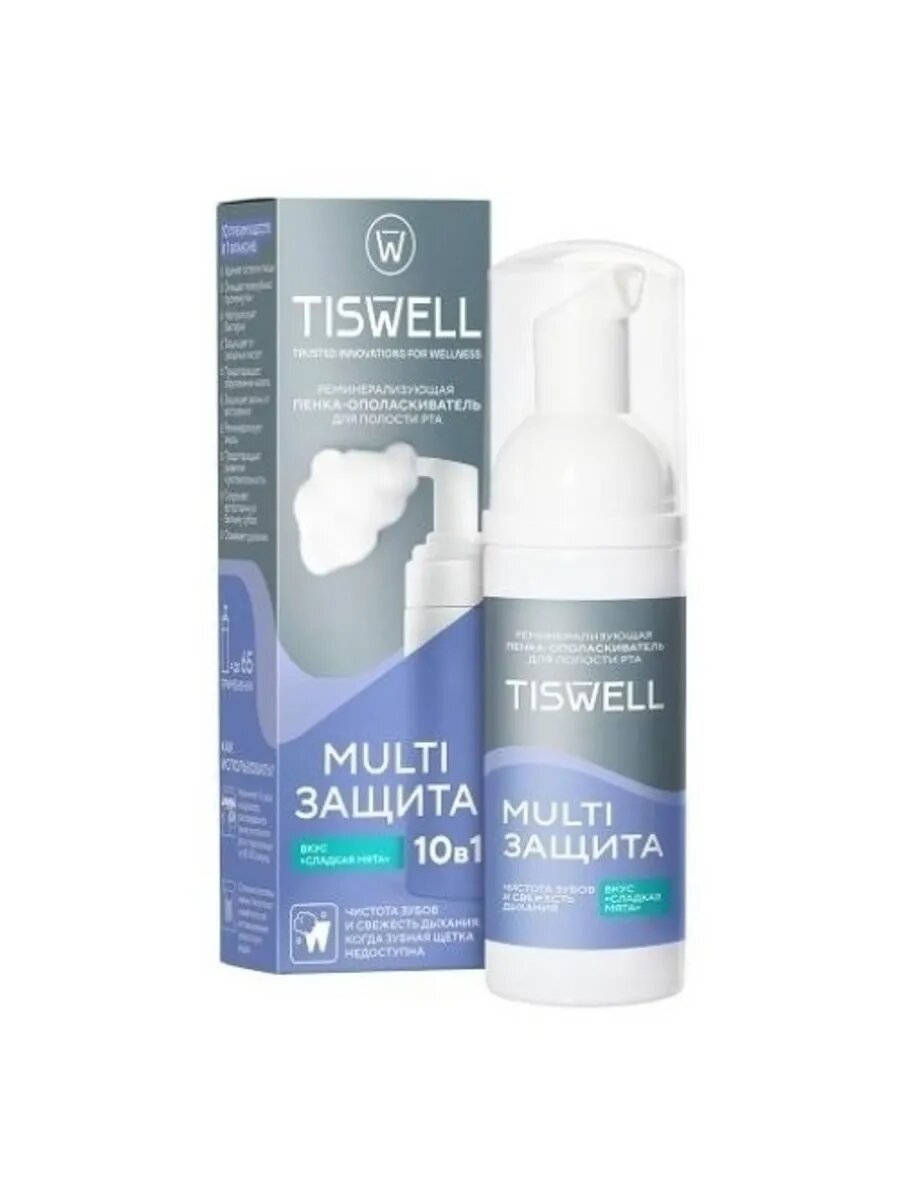 Пенка для полости рта Tiswell Реминерализующая Сладкая мята