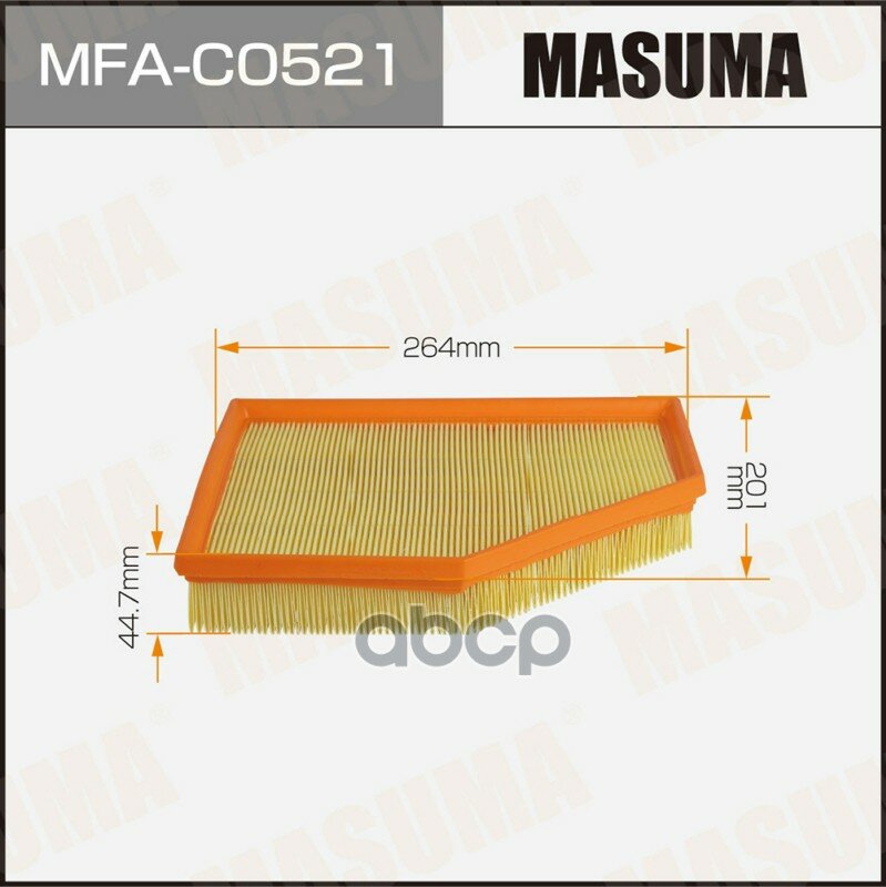 Воздушный фильтр MASUMA JAC JS6 (1/40) Masuma арт. MFAC0521