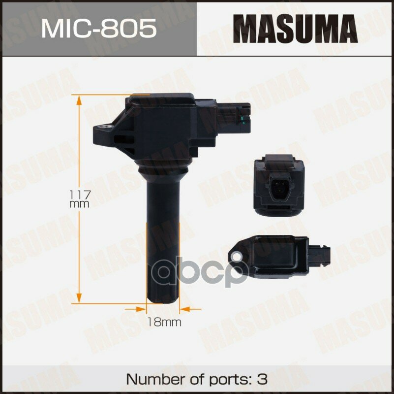 Катушка зажигания MASUMA, LEVORG, XV / FB20W, FB16E Masuma арт. MIC805