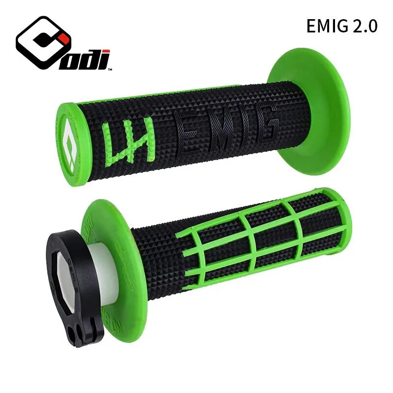 ODI Набор рукояток EMIG 2.0 V2 Lock-On Grip Set для мотоцикла, квадроцикла, зеленый