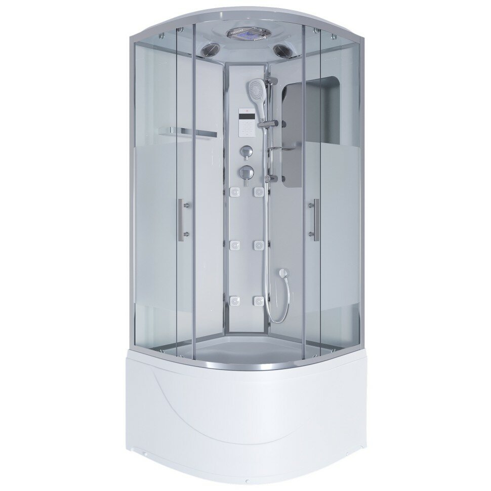 Душевая кабина Niagara Ultra NG-309-01 (100х100х220) высокий поддон(48см), стекло матовое,4 места