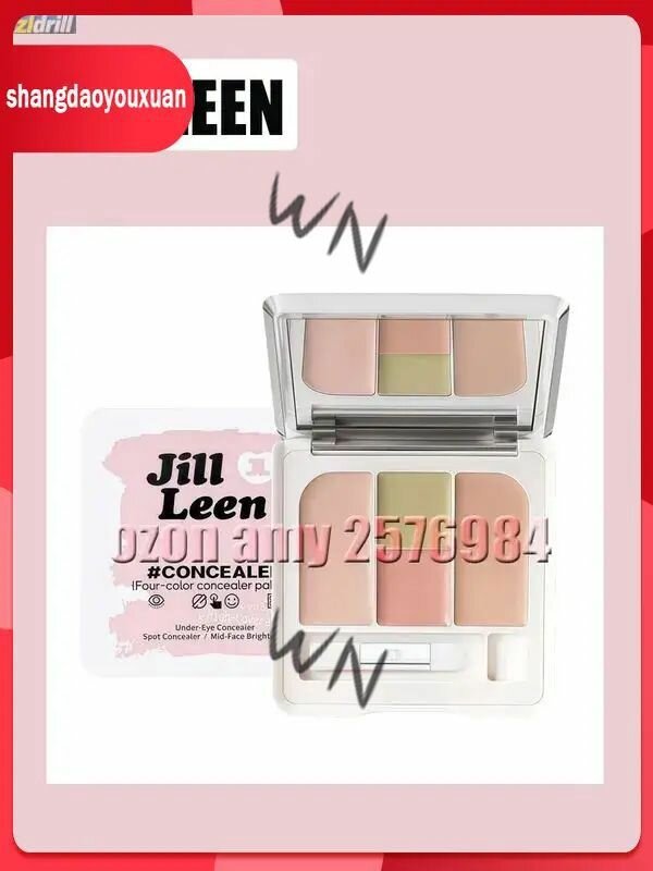 JILL LEEN 4-цветная палетка влажных консилеров, 5 г