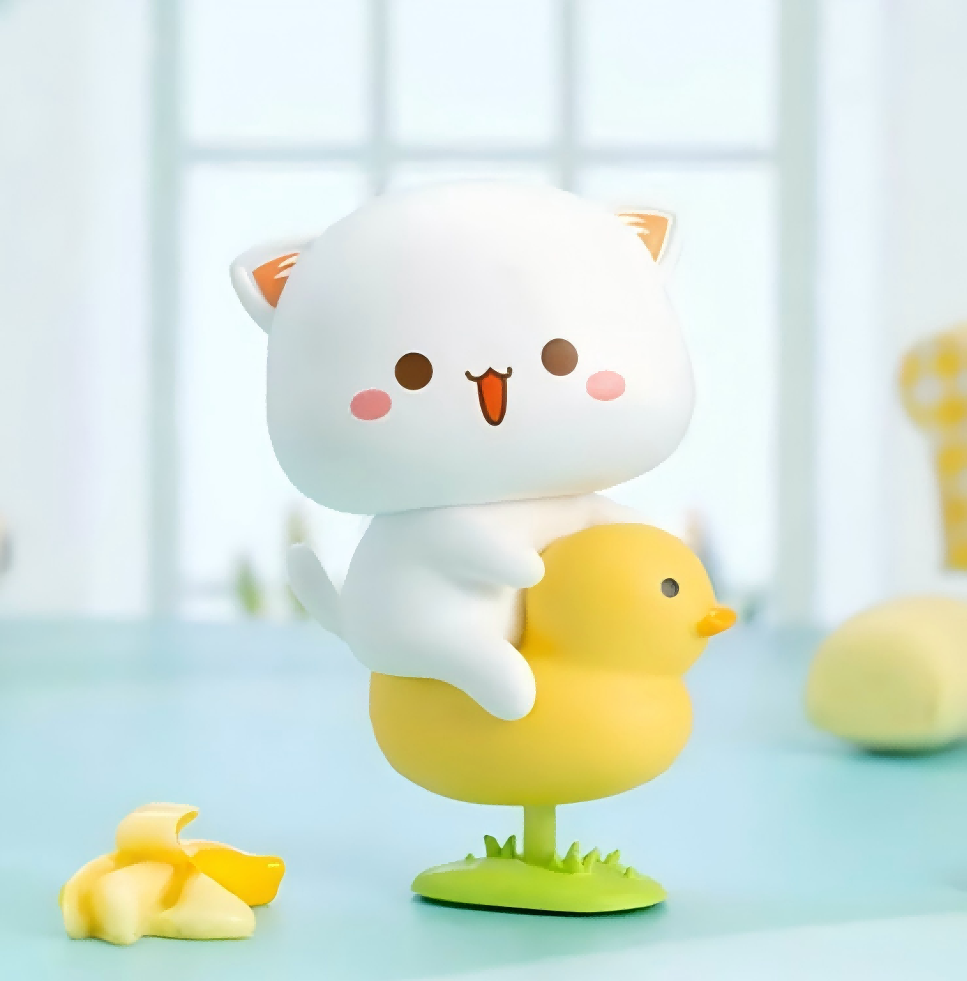 Коллекционные фигурки-сюрпризы милые Kawaii Mitao Cat, декоративная обозначенная модель кота для подарка