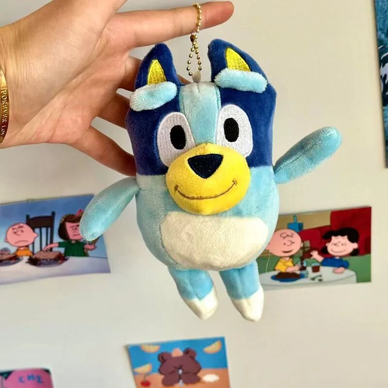 Плюшевая игрушка Bluey 17 см, мягкая кукла собака Блюи и Бинго, мультяшная игрушка для детей, подарок для малышей