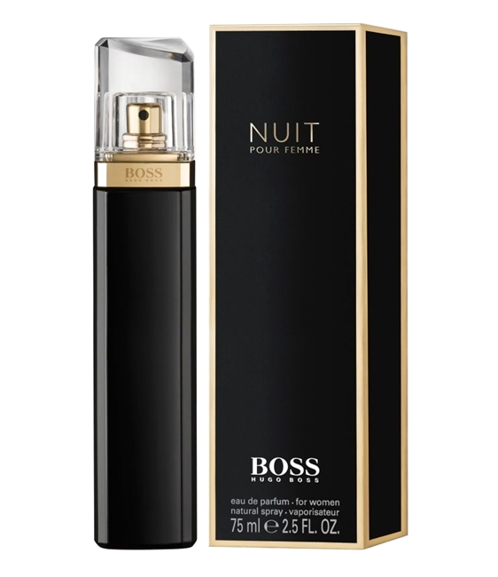 Хуго Босс Нуит Пур Фам духи для женщин 75 мл - Hugo Boss Nuit Pour Femme Черный Флакон