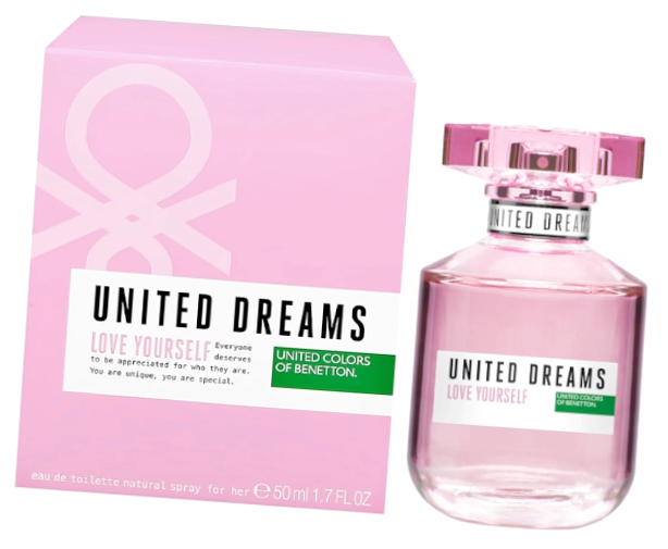 Женская туалетная вода Benetton United Dreams Love Yourself 50 мл / Юнайтед Дримс