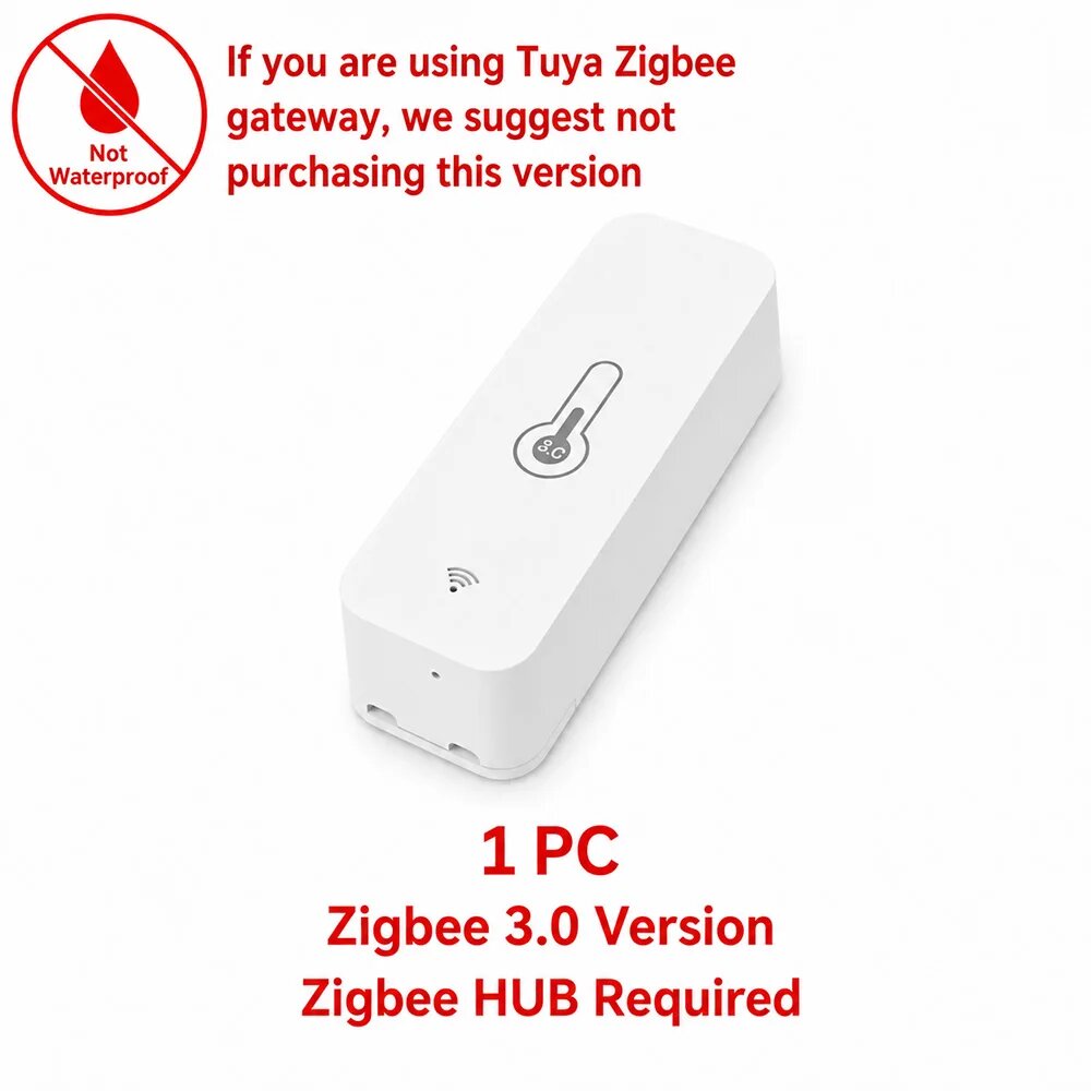 Датчик температуры и влажности Zigbee 3.0 Tuya Smart Life