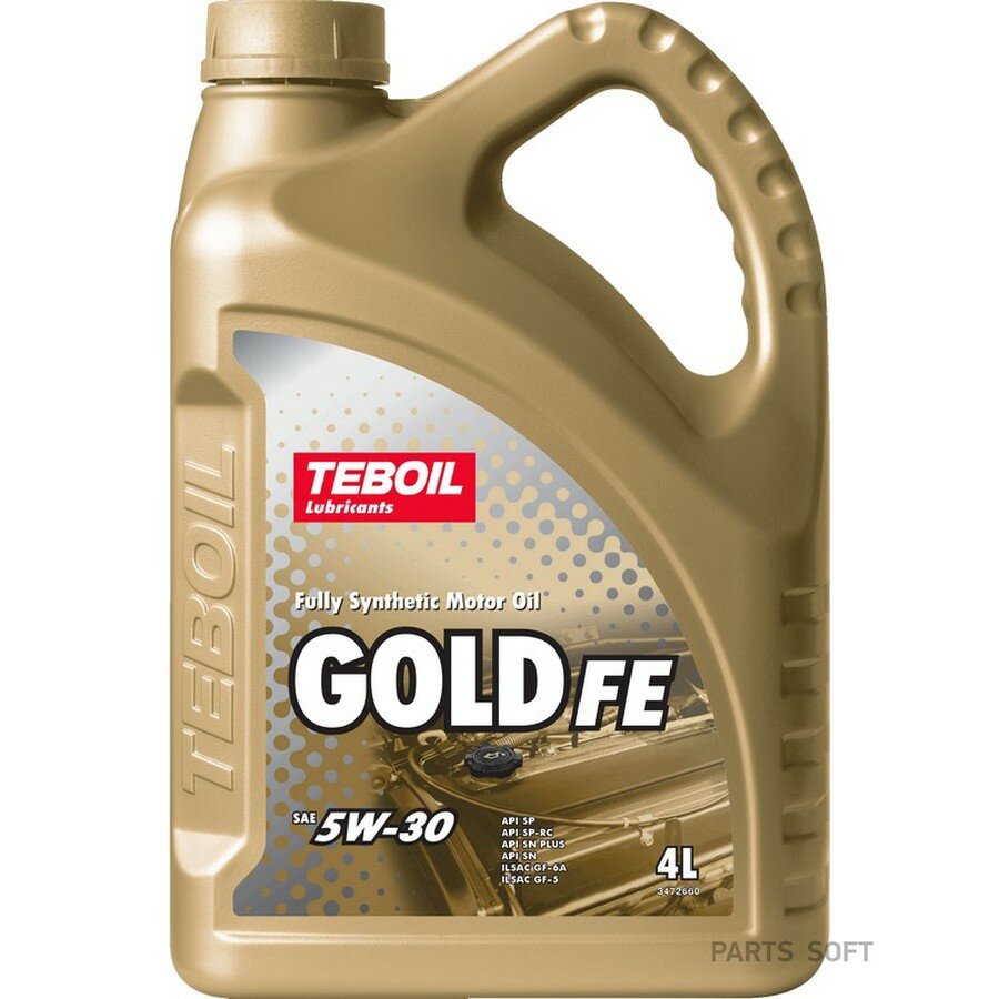 TEBOIL 3470594 Масло TEBOIL 5W30 Gold FE API SP 4л син 3472660