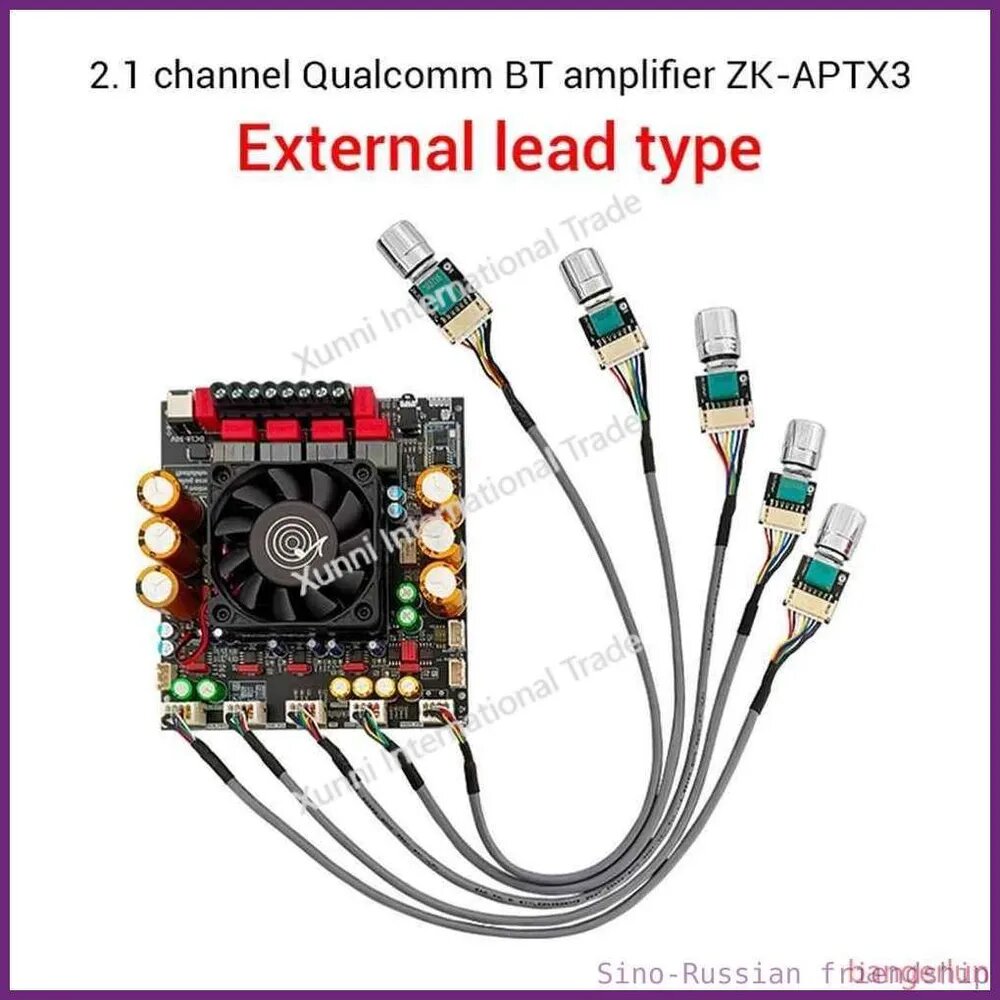 ZK-APTX3 2.1-канальный усилитель звука Qualcomm BT, плата 300W+300W+600W TPA3255, аудио стерео эквалайзер, усилитель для домашнего кинотеатра