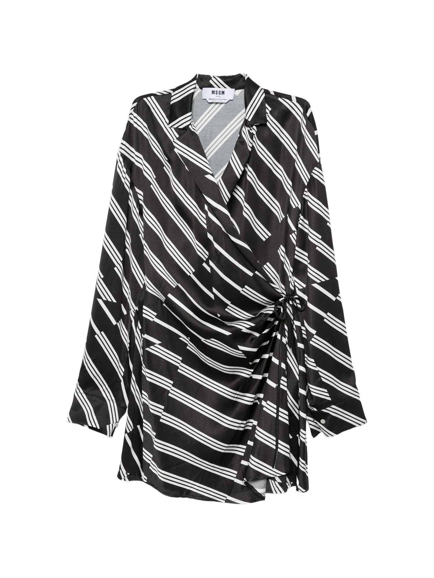 Платье MSGM Striped mini dress