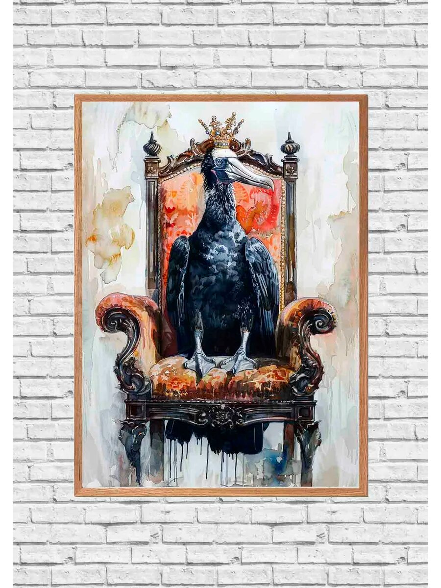 Птица-фрегат Птица-король Англии 3, Плакат 30x42см