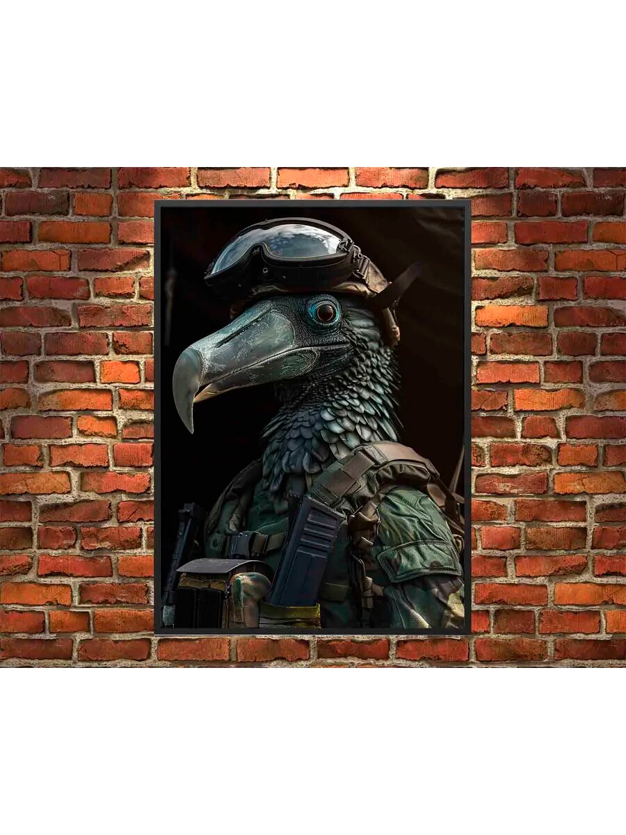 Птица-фрегат Птица-солдат 3, Плакат 30x42см