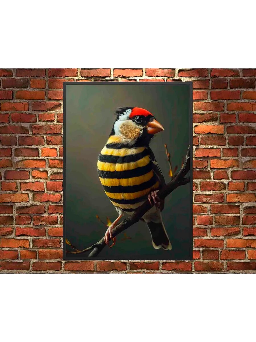 Птица-узник Щегол 2, Плакат 30x42см