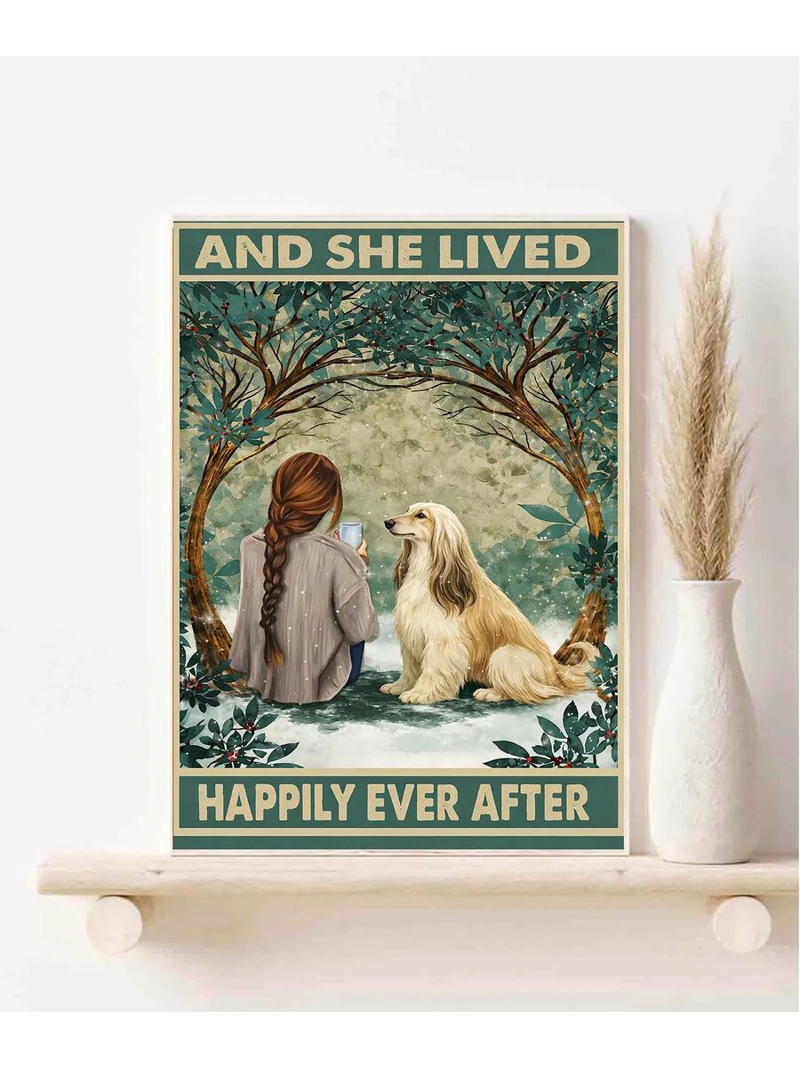 Афганская борзая, Happily Ever After, Плакат 30x42см