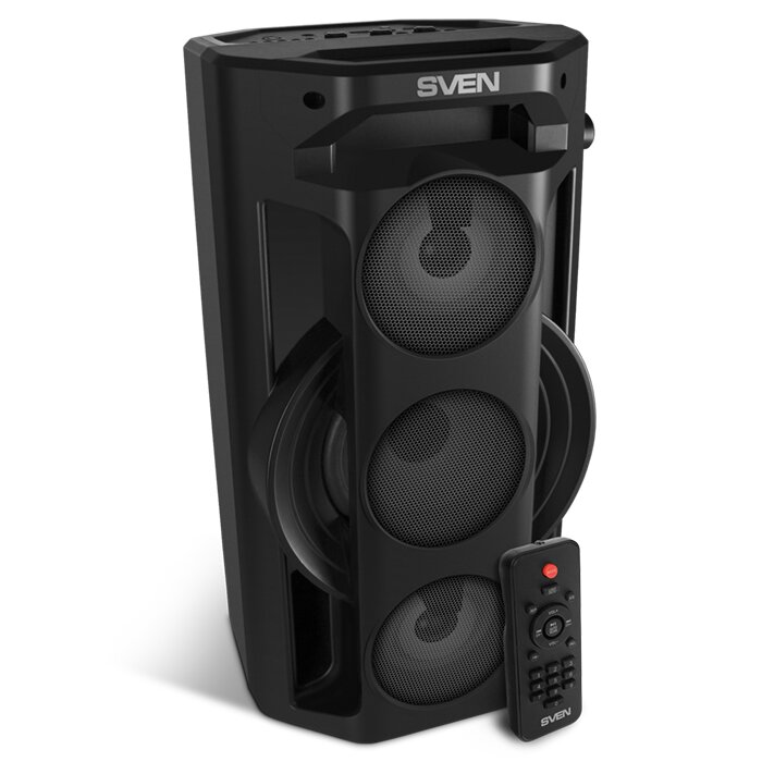 Портативная bluetooth-колонка Sven PS-680, Bluetooth, FM, USB, microSD, черная — фото 1