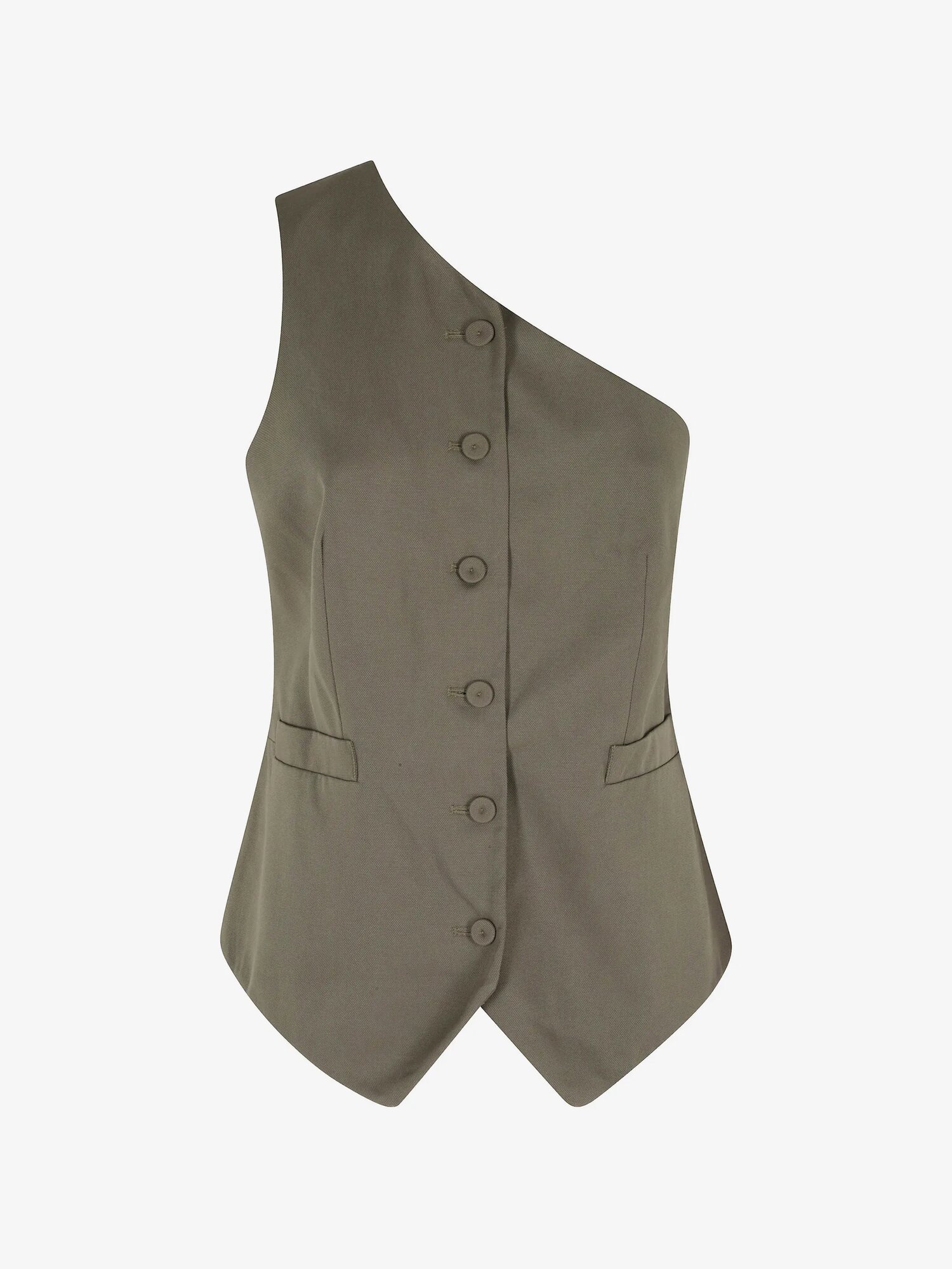 Жилет Buttoedn one-shoulder gilet