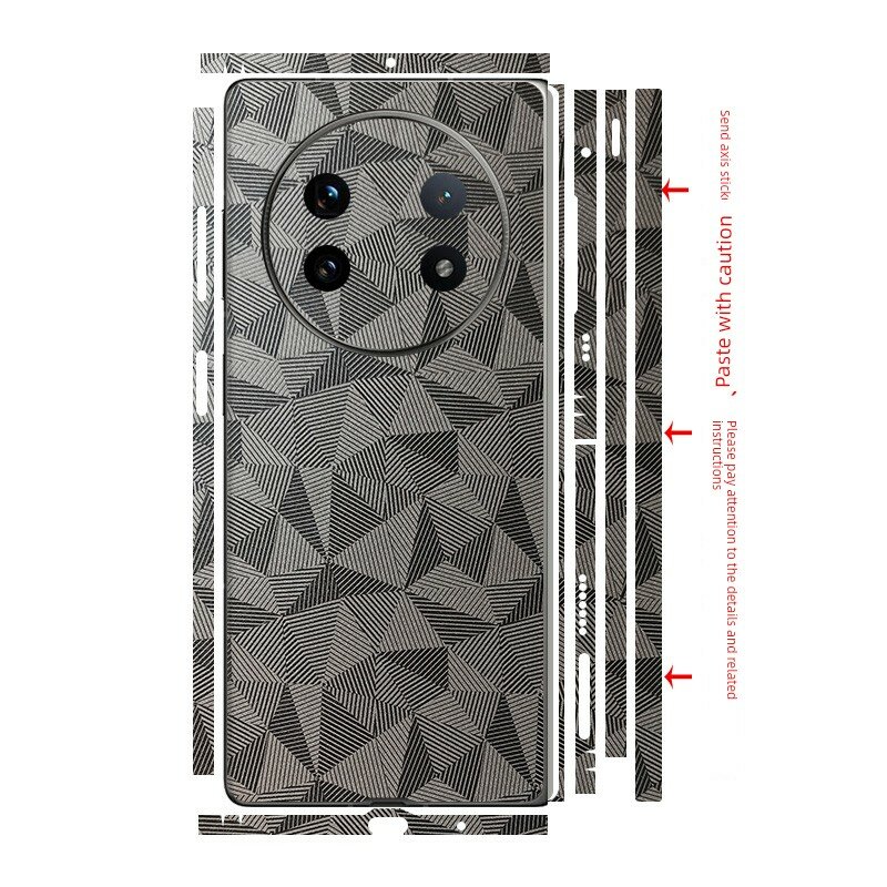 Magic Bird для vivo X Fold5 Полное покрытие Нордический треугольник золотой, цельная задняя и боковая защита