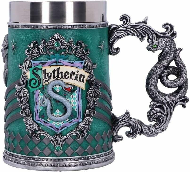 Кружка Nemesis Now - Harry Potter Slytherin - Коллекционная кружка факультета Гарри Поттера Слизерин Хогвартс, 15.5 см, 650 мл, зеленый, B5608T1