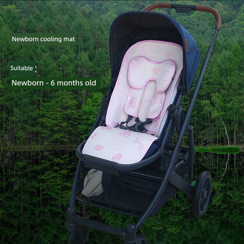 UPPAbaby Vista V2 новорожденный охлаждающий тканевый сидушка - мультяшно-розовая, антибактериальная и против клещей