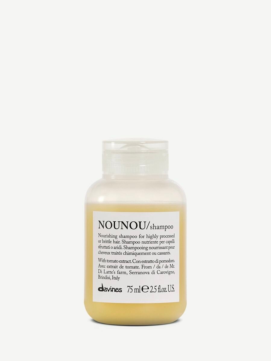 Питательный шампунь для поврежденных и ломких волос Davines NOUNOU travel, Италия