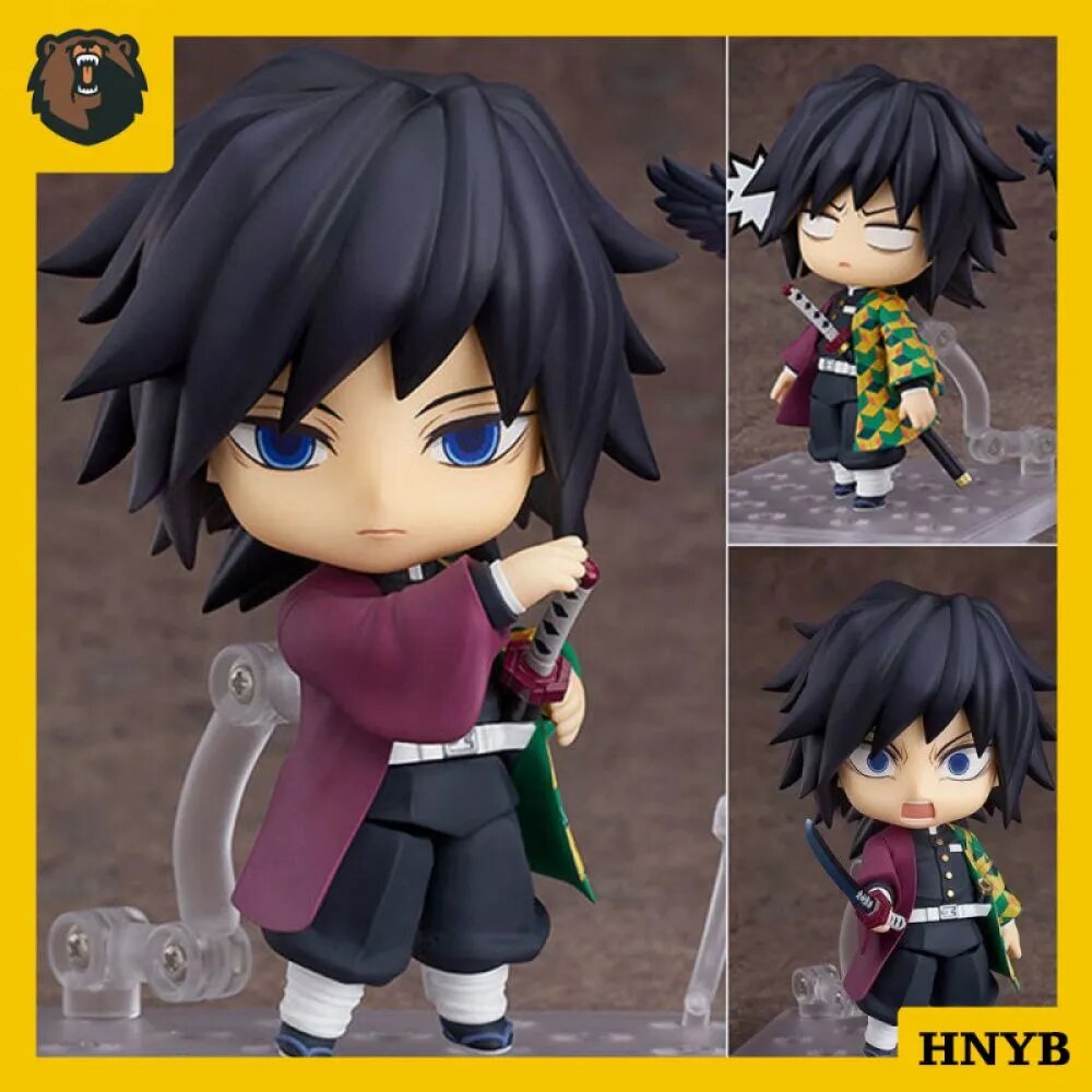 Фигурка Клинок рассекающий демонов Гию Томиока / Demon Slayer Giyuu Tomioka Подарки для болельщиков (10 см) 1408