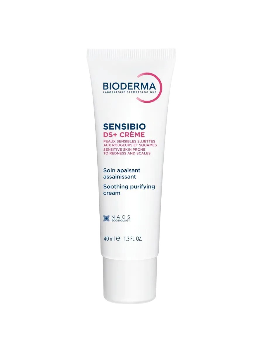 Bioderma Sensibio Увлажняющий и успокаивающий DS+ крем для предупреждения и уменьшения покраснений и шелушений на чувствительной кожи лица 40 мл 1 шт