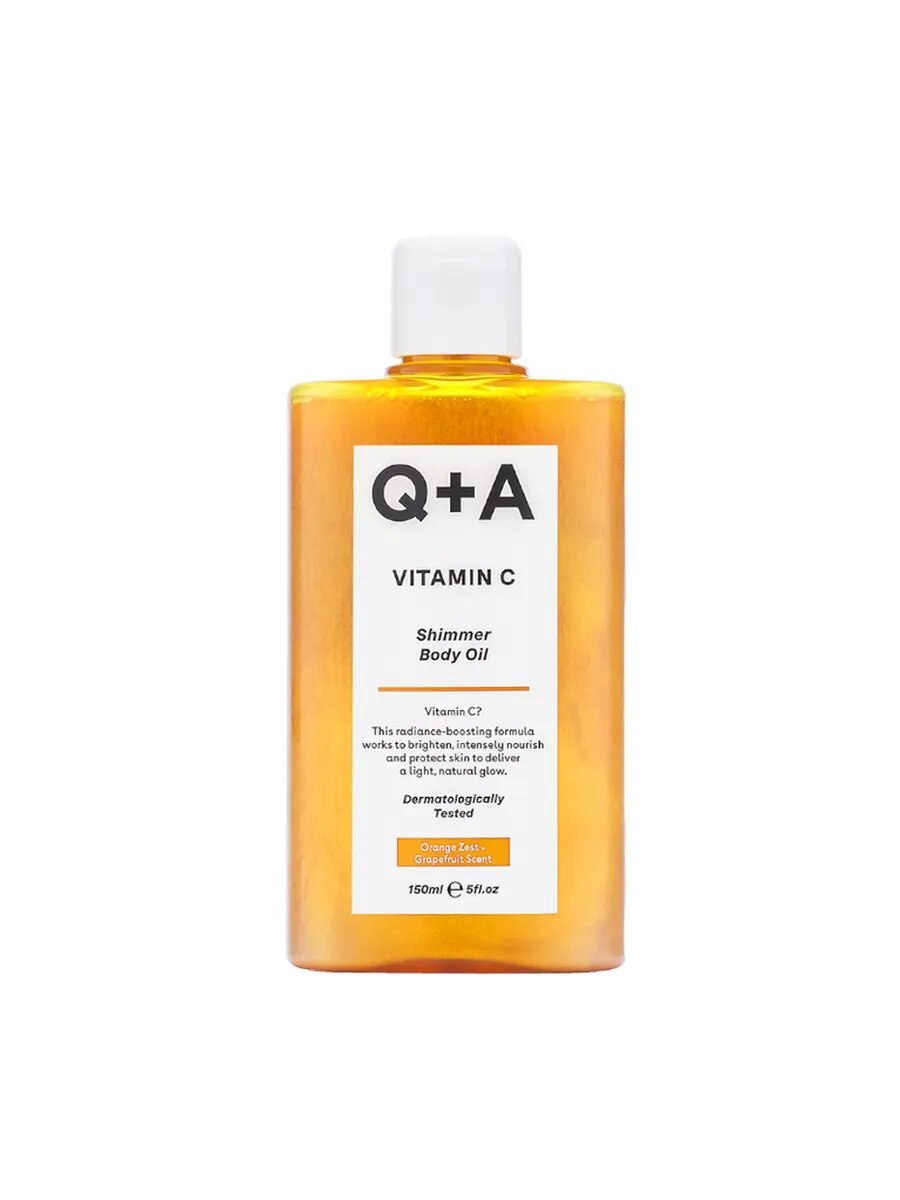 Q+A Vitamin C Shimmer Body Oil Масло Великобритания 150 мл