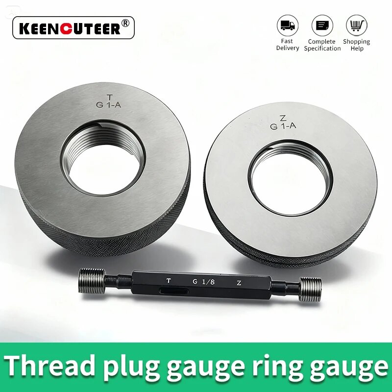 Резьбовой калибр M6 G1 RC3/8 G1/2 G1/4 G1/8 G3/4 NPT3/4 Tz pipe ring gauge, G1-2