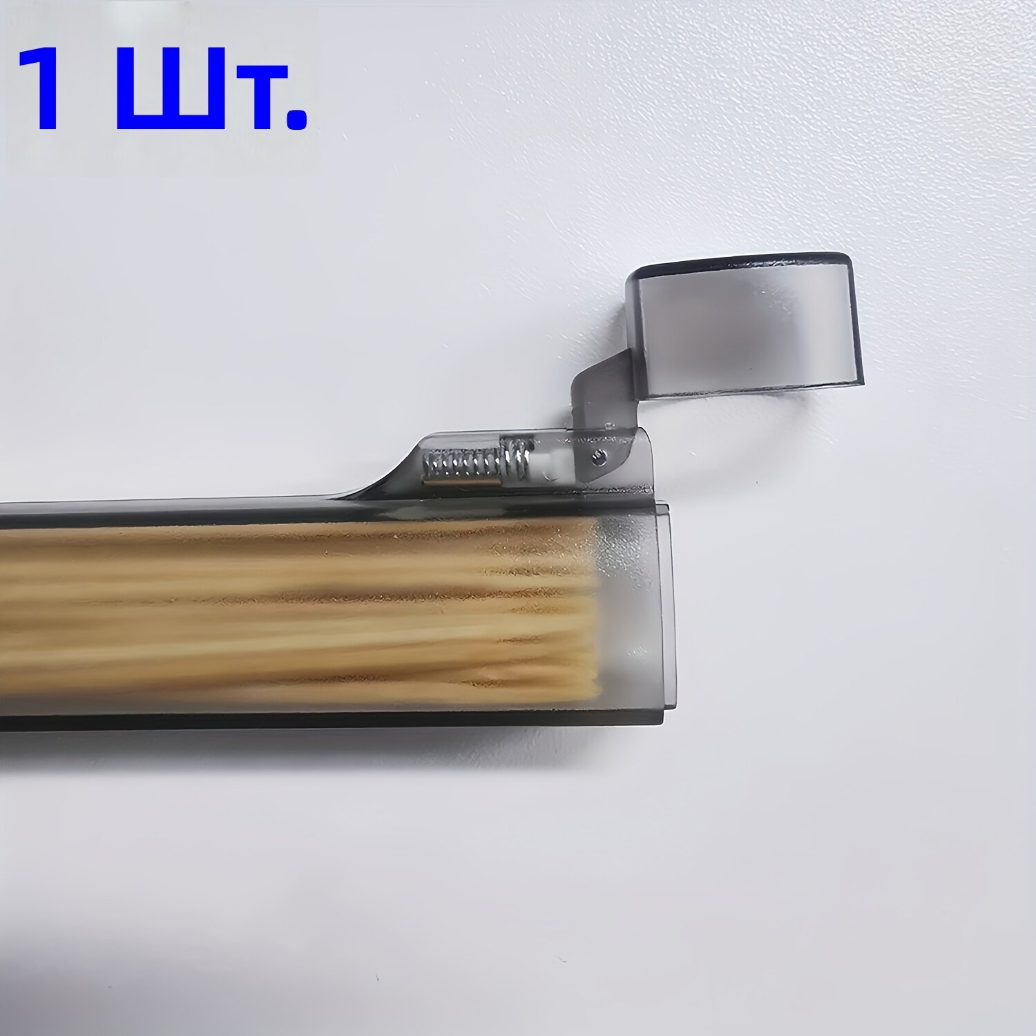 Прозрачный пластиковый контейнер для зубочисток и ватных палочек, герметичный дорожный органайзер с цилиндрическим металлическим дизайном, компактный настольный аксессуар для дома, кемпинга и отдыха на природе.