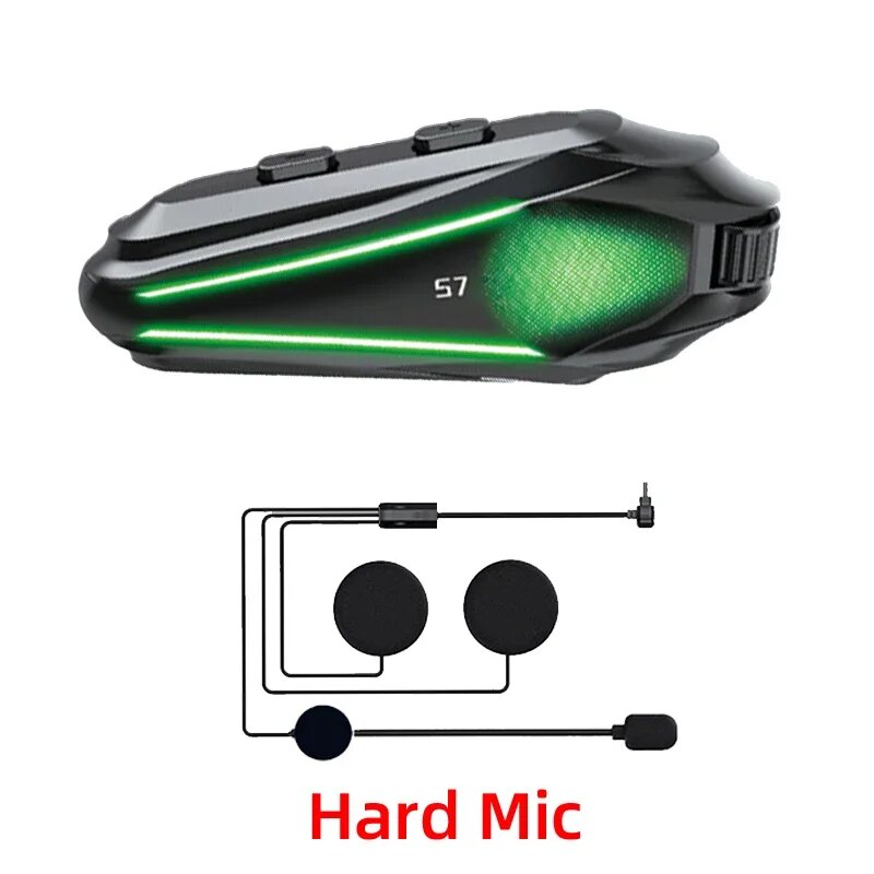 Мотогарнитура Bluetooth S7 с Hard Mic, шумоподавлением