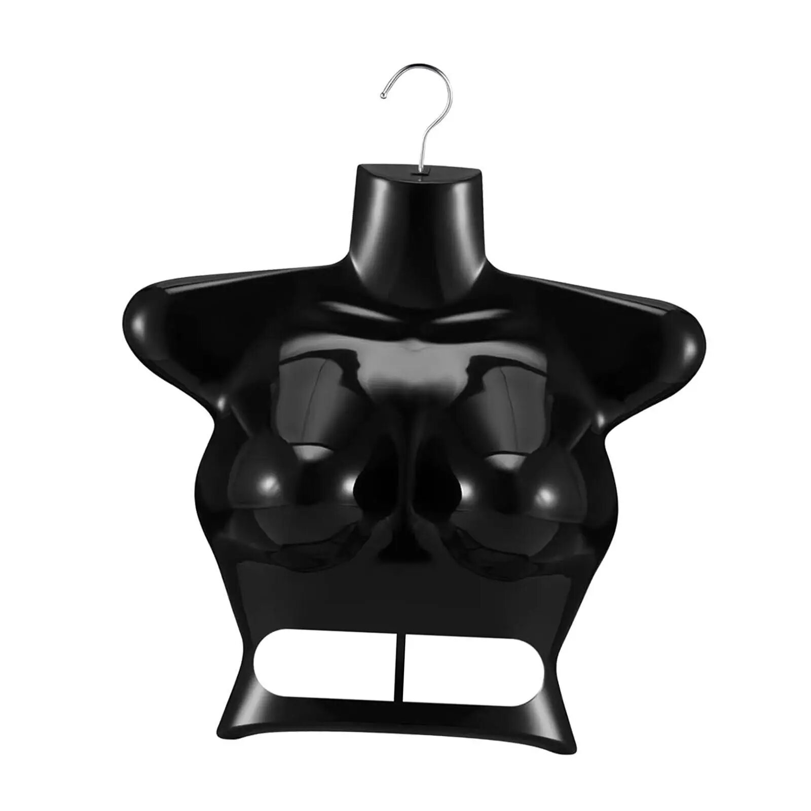 Пластиковый подвесной манекен-торс женский Hanging Mannequin Torso Female Black