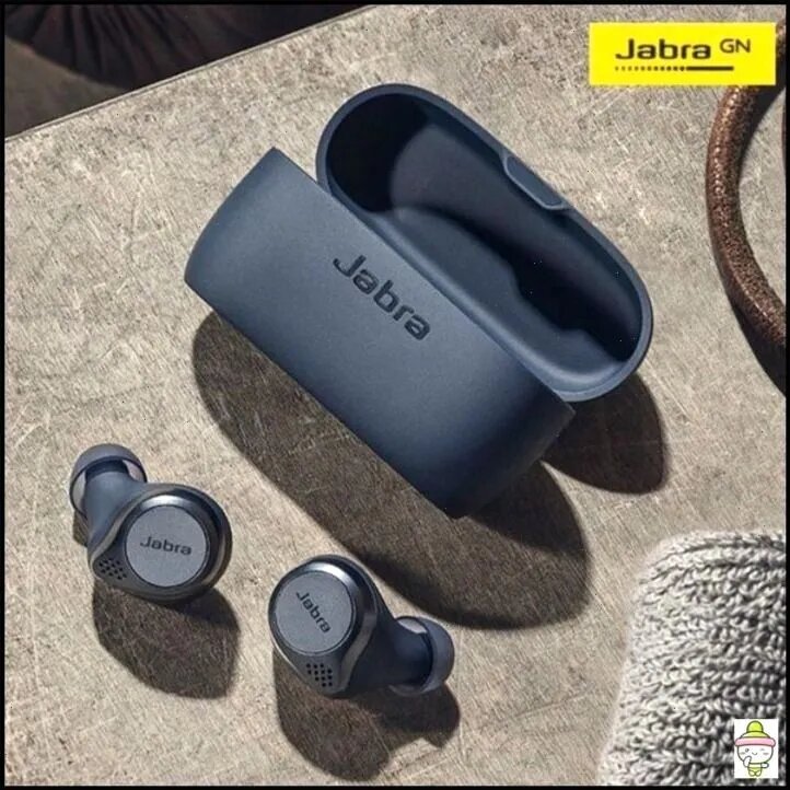 Наушники беспроводные с микрофоном Jabra Elite 75T, Bluetooth, USB, синий
