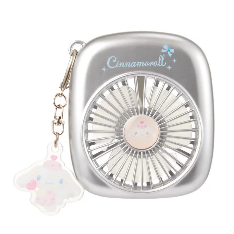Портативный карманный вентилятор MINISO Sanrio Silver Mini Fan с функцией подзарядки и подвесным креплением Подвеска в