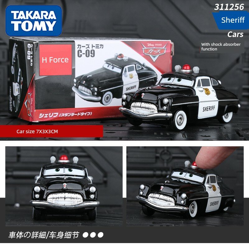 TOMY Машинки Шериф Боб Сплавовая Миниатюрная Автомобильная Модель С-09 - Официальный Лицензированный Продукт (Примерно