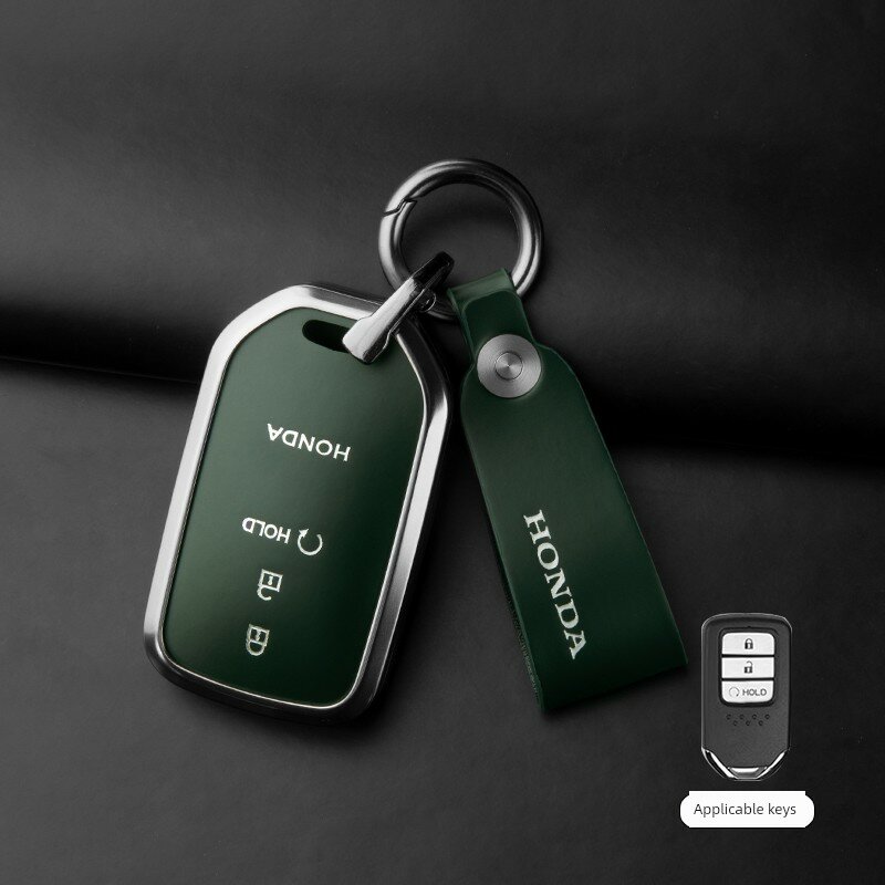 Чехол для ключа Honda Civic, Accord, CR-V - 3-кнопочный дистанционный, павлин-зеленый, стиль брелока