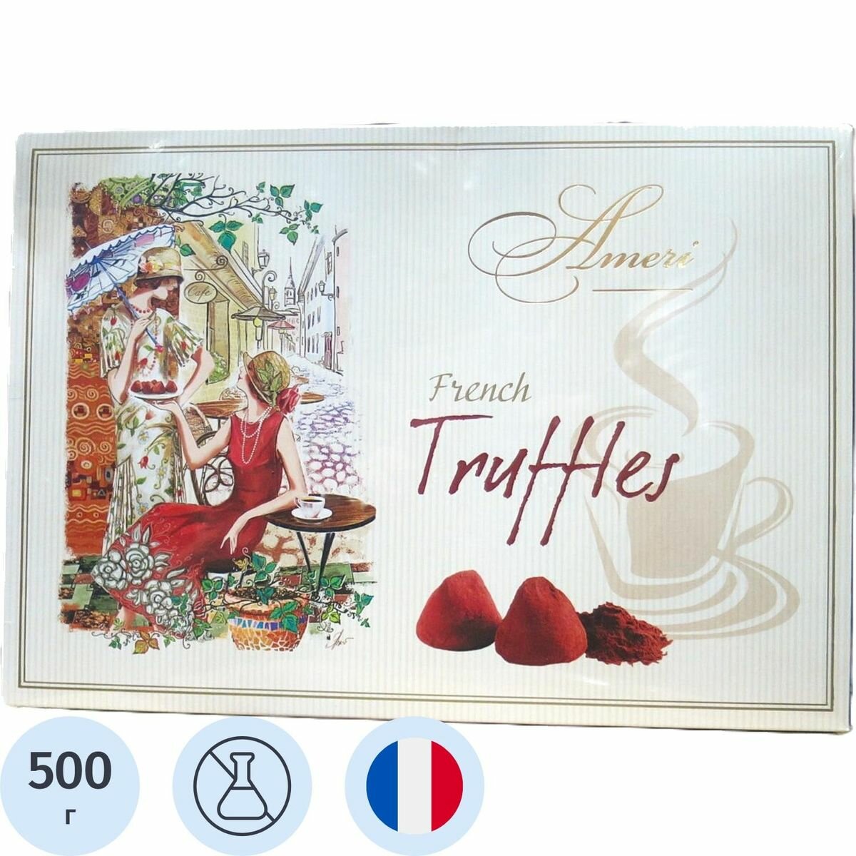 Конфеты AMERI Французский шарм трюфели классические, 500г (2467390), 6 уп.