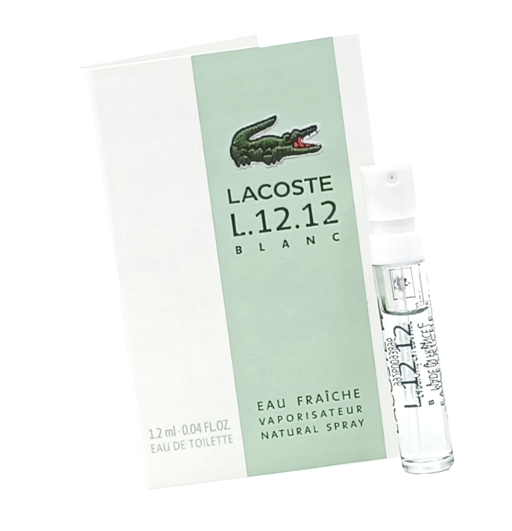 Мужской пробник Lacoste L 12 12 Blanc Eau Fraiche - туалетная вода 1.2 мл